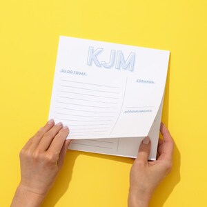 Personalized Outline Notepad, Outline Notepad, Habit Tracker, Notepad ...