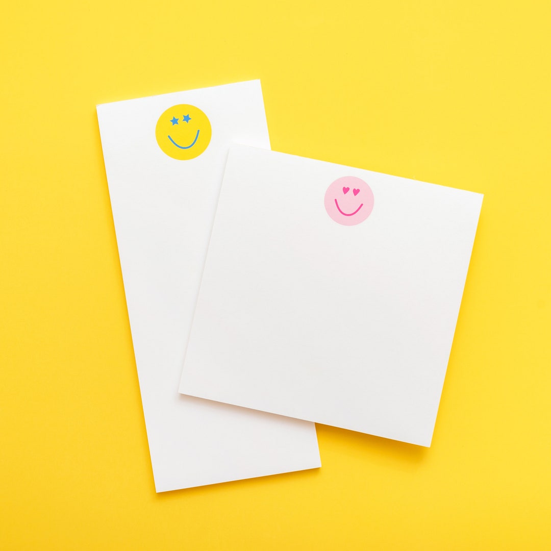Happy Face Notepads Birthday Gift Friend Gift List Notepad - Etsy
