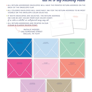 Color Block Personalized Stationery, Flat Note Cards, Couples ...