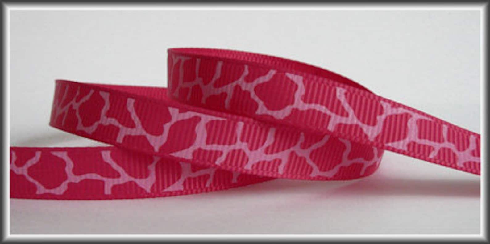 Giraffe Print 3/8 Grosgrain Ribbon 5 Yards Other - Etsy