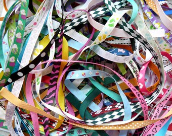 30 Yards Assorted Dot Ribbons and Matching Solid Ribbons set C 3/8 ...