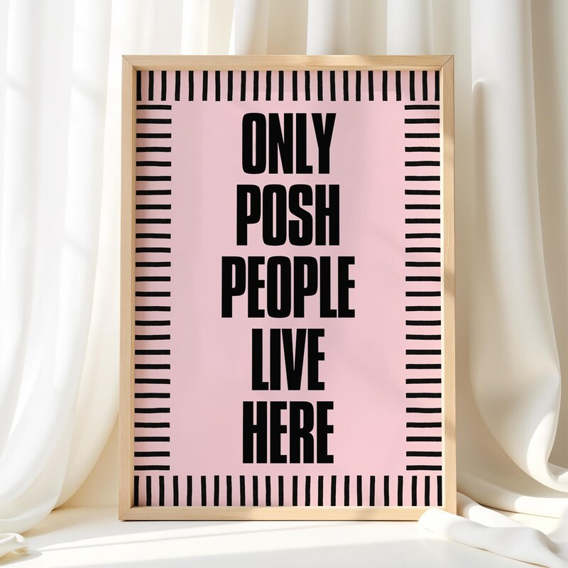 Buy Posh Poster Online In India - Etsy India