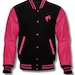 Hot Pink and Black Barbie Handmade Letterman Jacket With Sleeves - Etsy