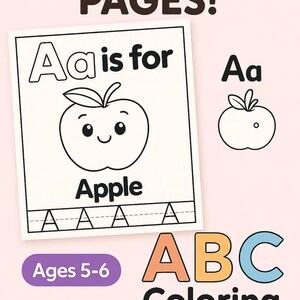 Alphabet Coloring Page | A-Z Coloring Book for Kids | Printable ...