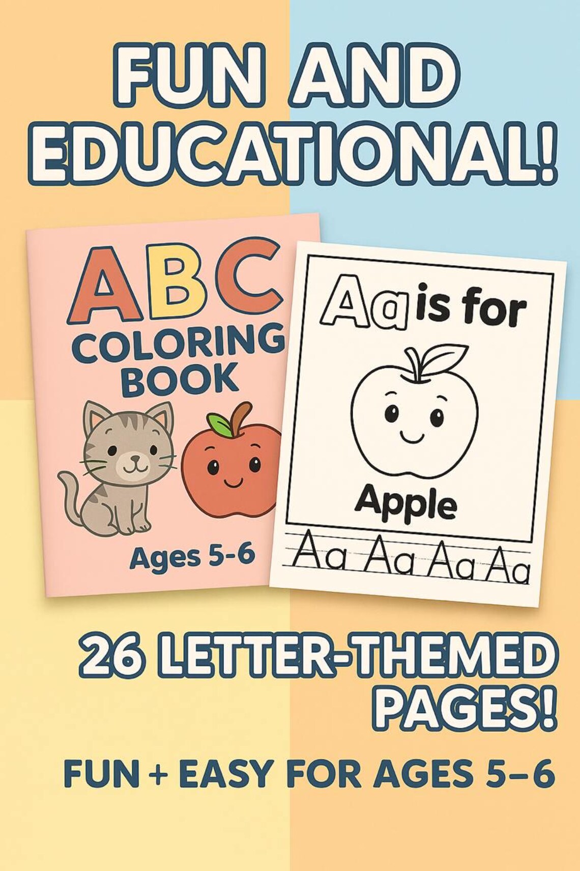 Alphabet Coloring Page | A-Z Coloring Book for Kids | Printable ...