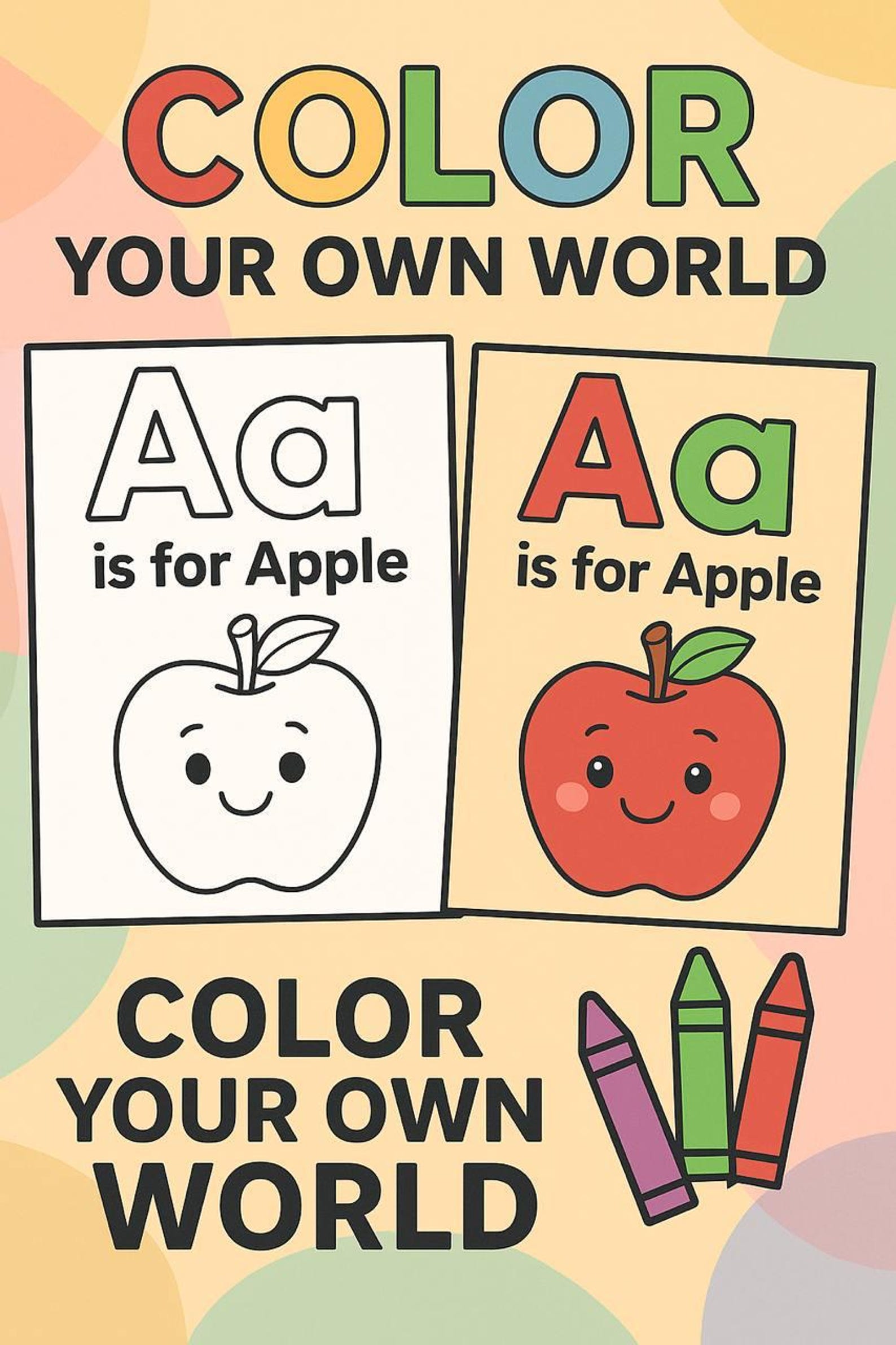 Alphabet Coloring Page | A-Z Coloring Book for Kids | Printable ...