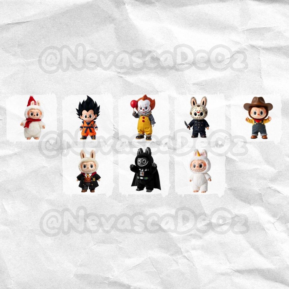 Cute Labubu Cliparts for DIY Gifts and Crafts, Cut Files for Cricut ...