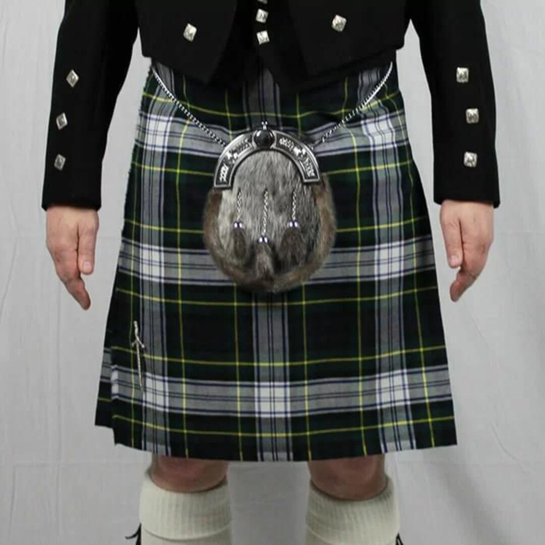 Gordon Dress Modern Tartan Kilt - Scottish Handmade Traditional 16oz 8 Yard Heavy Weight Tartan ...
