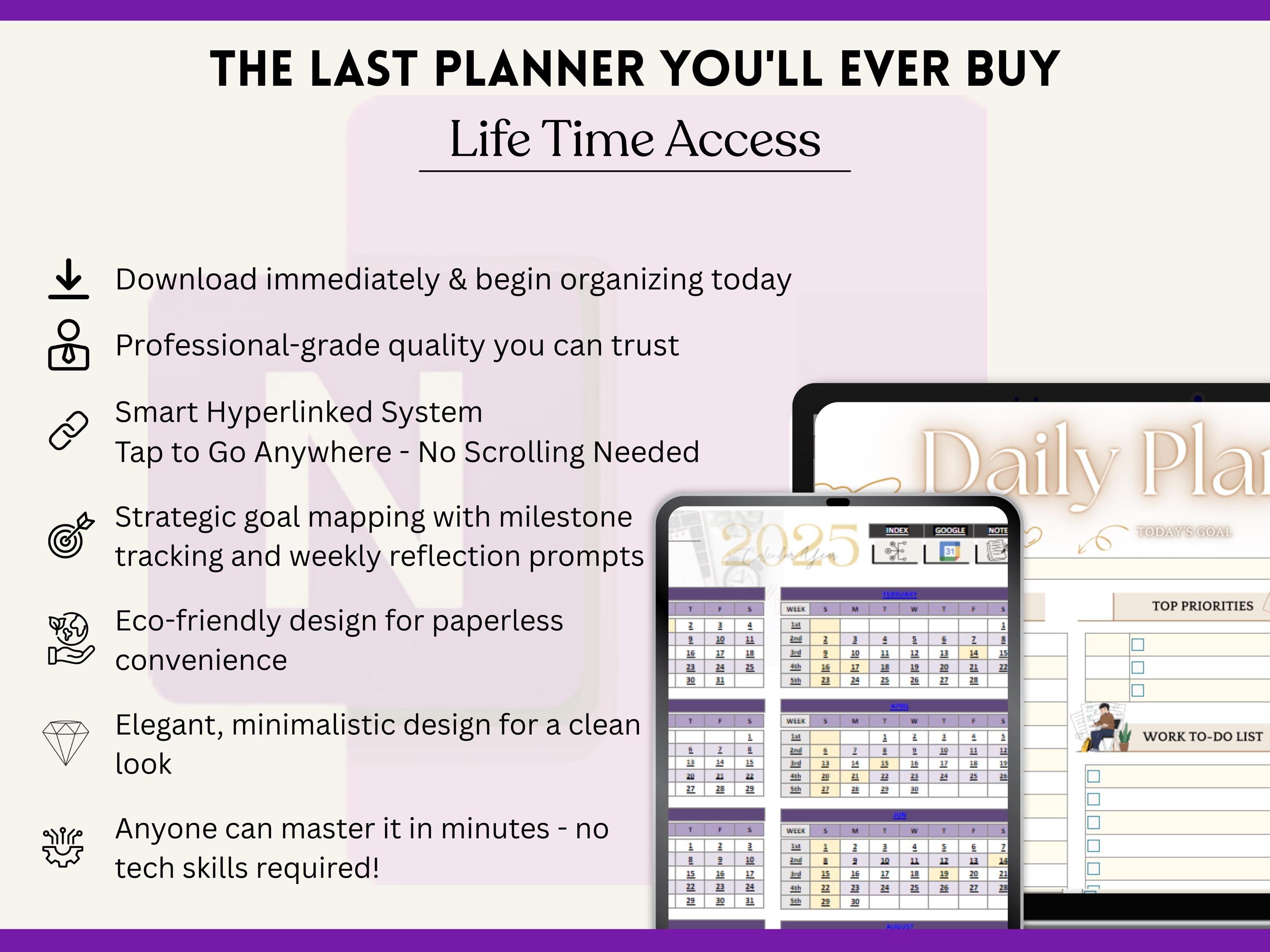 Onenote Planner | Onenote Template | Onenote ADHD Planner | All in One ...