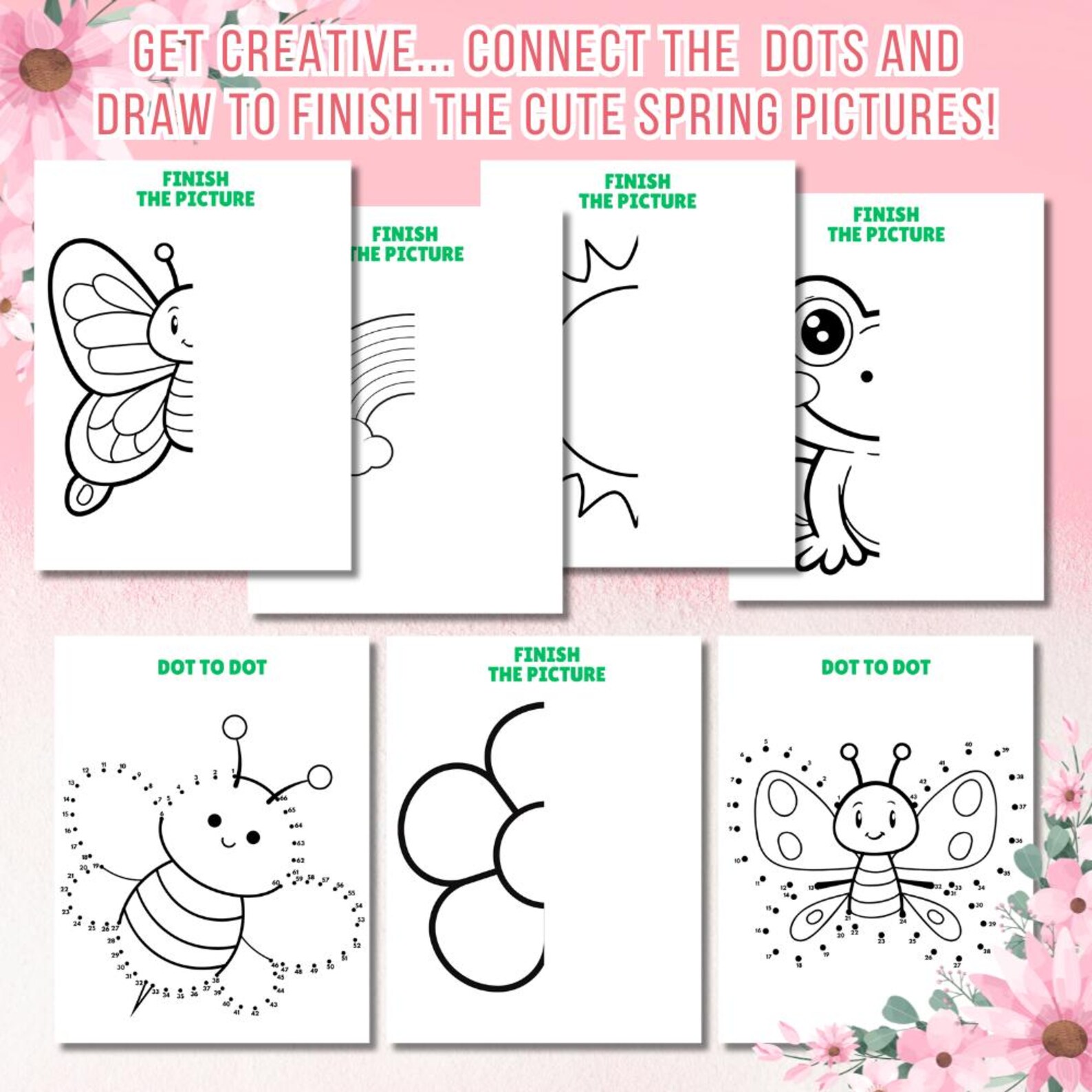 Spring Activity Pack for Kids, Spring Games for Kids, Printable Boredom ...