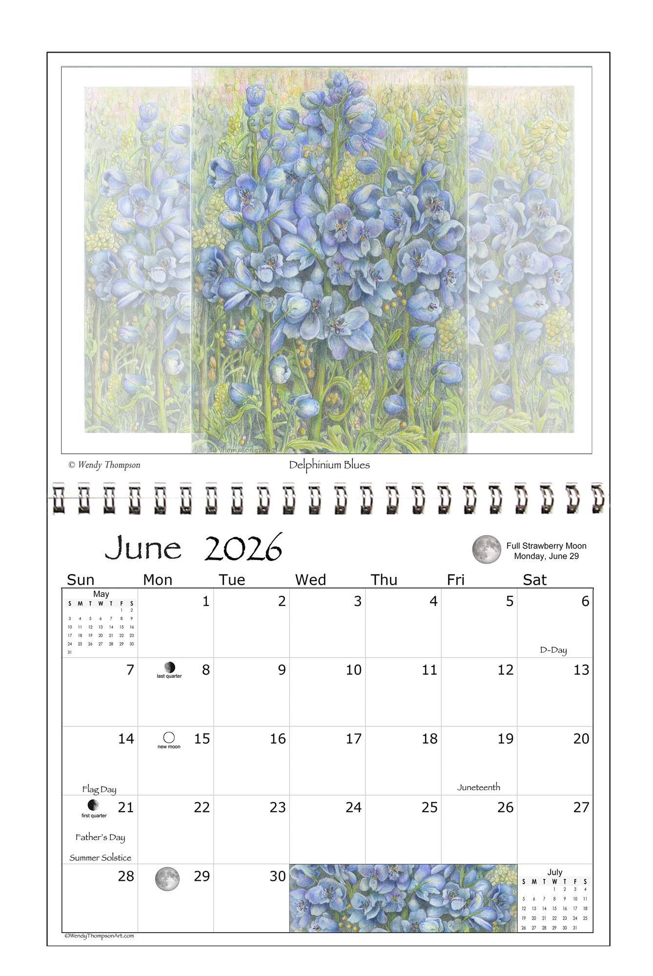 2026 Mini Journal Calendar, Ravens & Woodland Art - Etsy