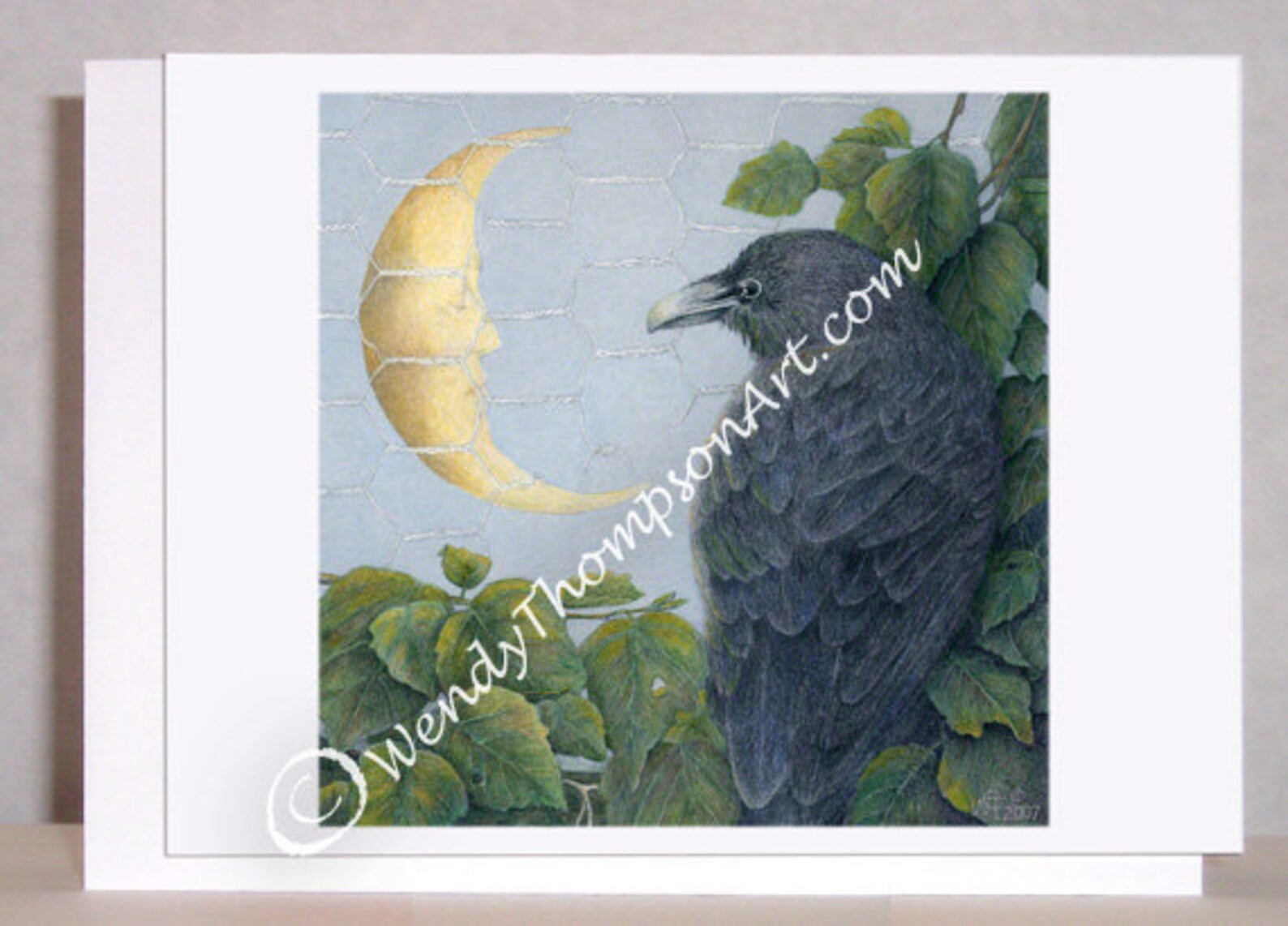 Ravens Four Seasons Note Card Set Raven Art Set of 4 | Etsy