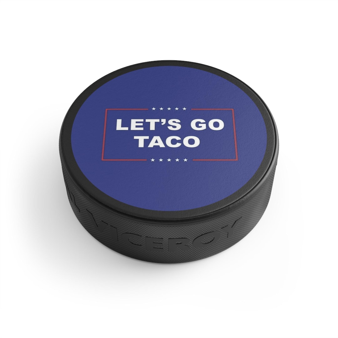 Let's Go Taco - Face Hockey Puck - Fun Gift for Hockey Fans, Sports ...