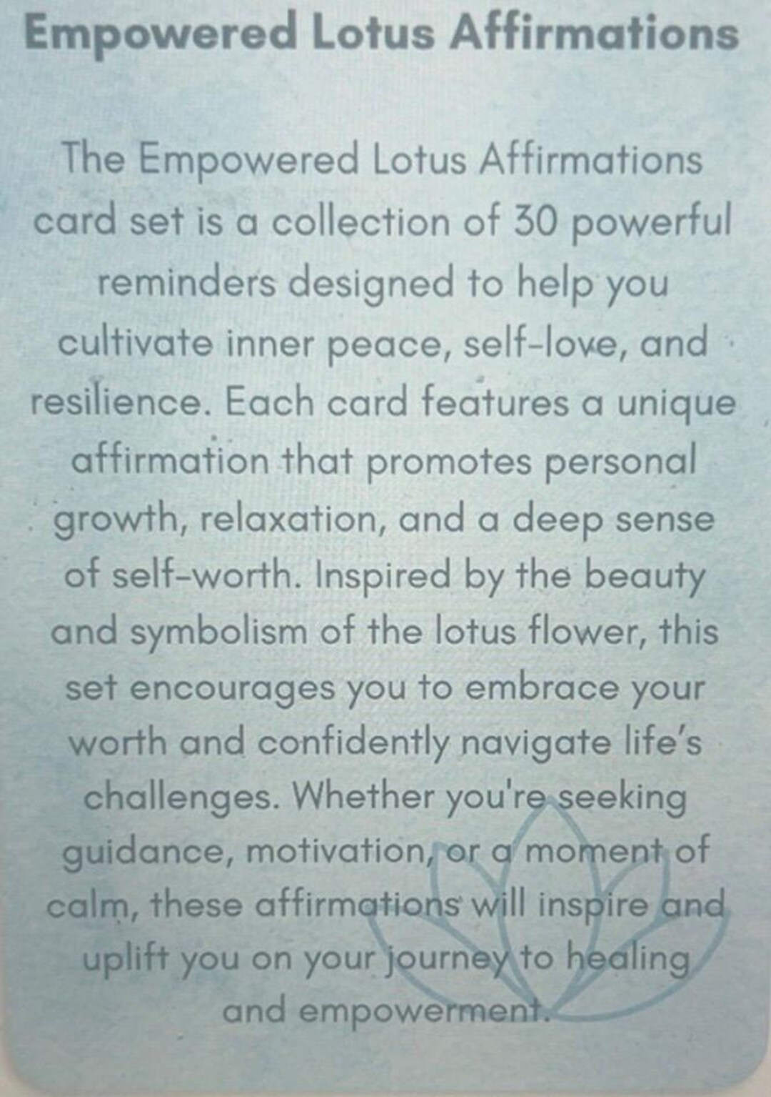 30 Printable Affirmation Cards | Healing Lotus Studio | Self-care ...