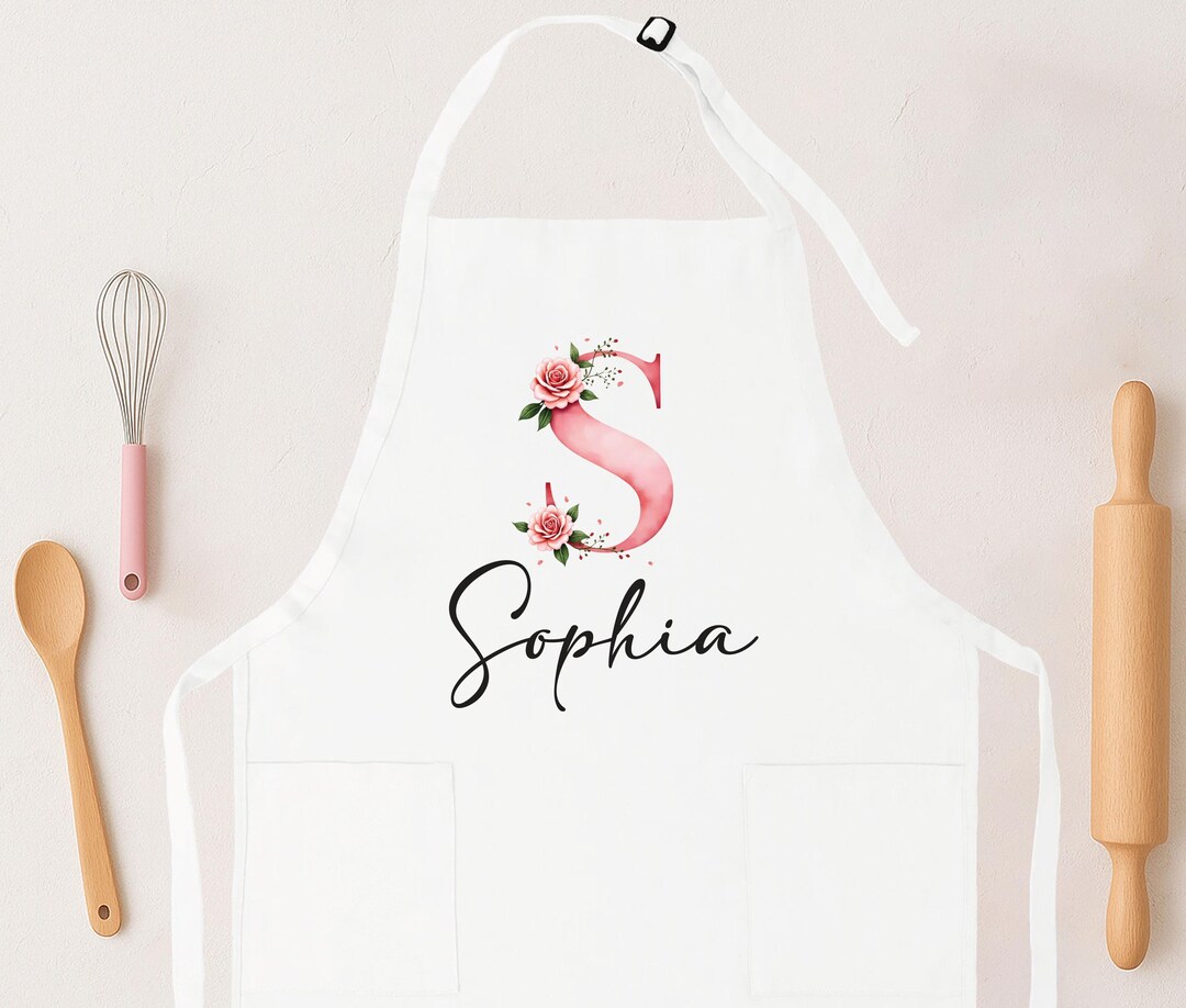 Custom Kitchen Apron, Bakery Girls Apron, Cooking Lover Gift, Toddler ...