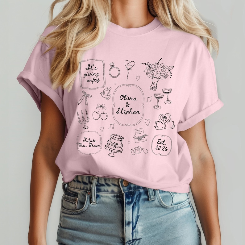 Comfort Colors® Bride to Be T-shirt, Personalized Future Mrs Tee ...