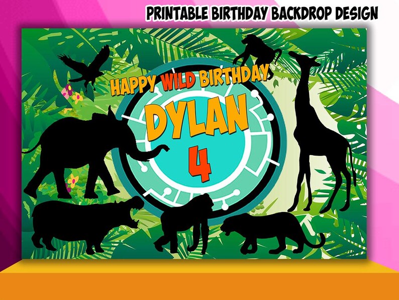 Adventure Theme Birthday Backdrop Design - DIGITAL FILE ONLY! - Etsy