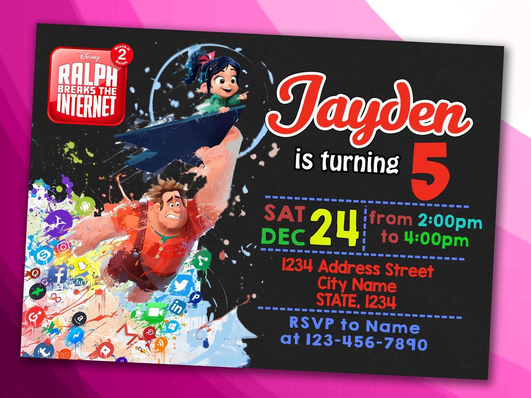 Internet Theme Birthday Invitation Design - DIGITAL FILE ONLY! - Etsy