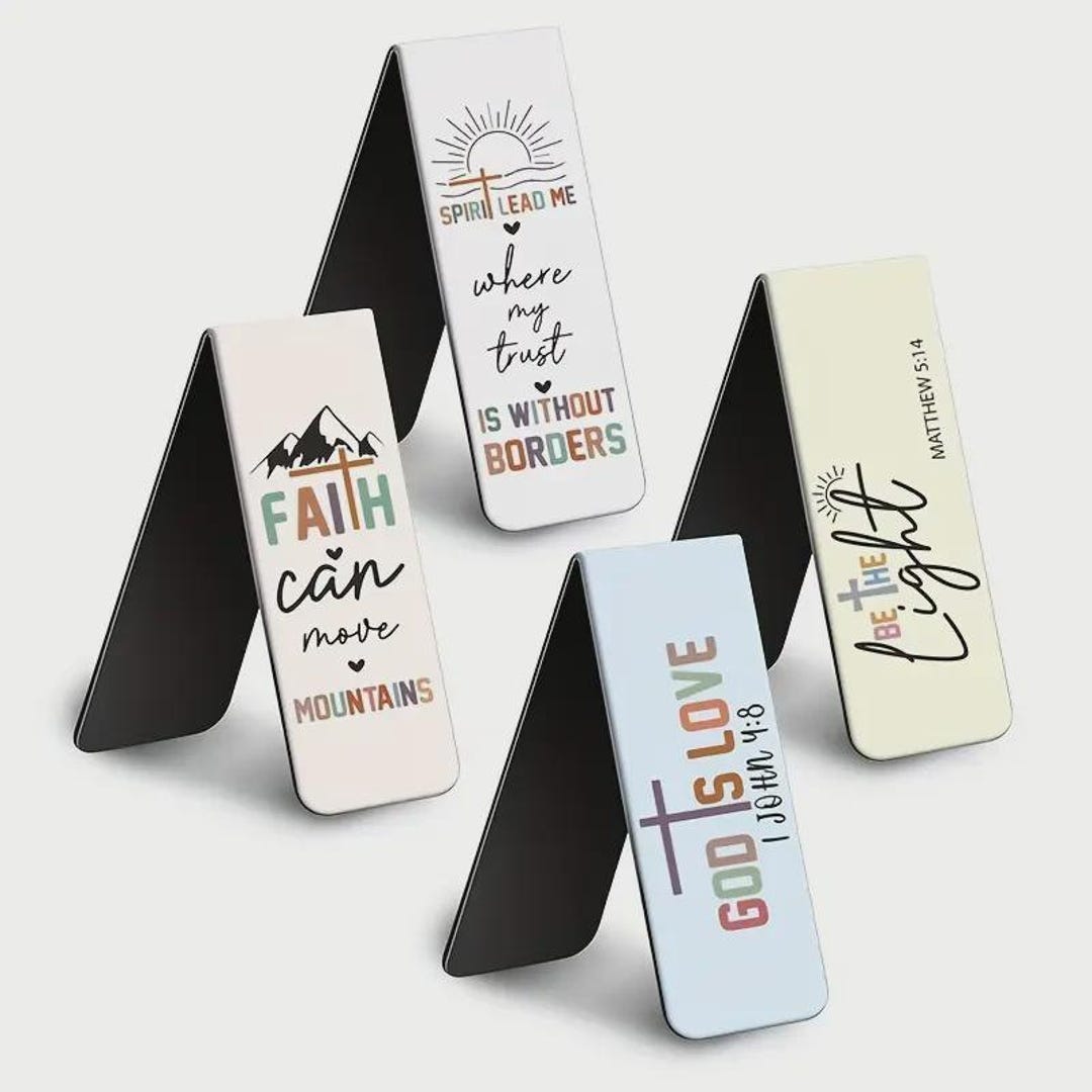 Magnetic Bookmarks- Set of 4 - Etsy
