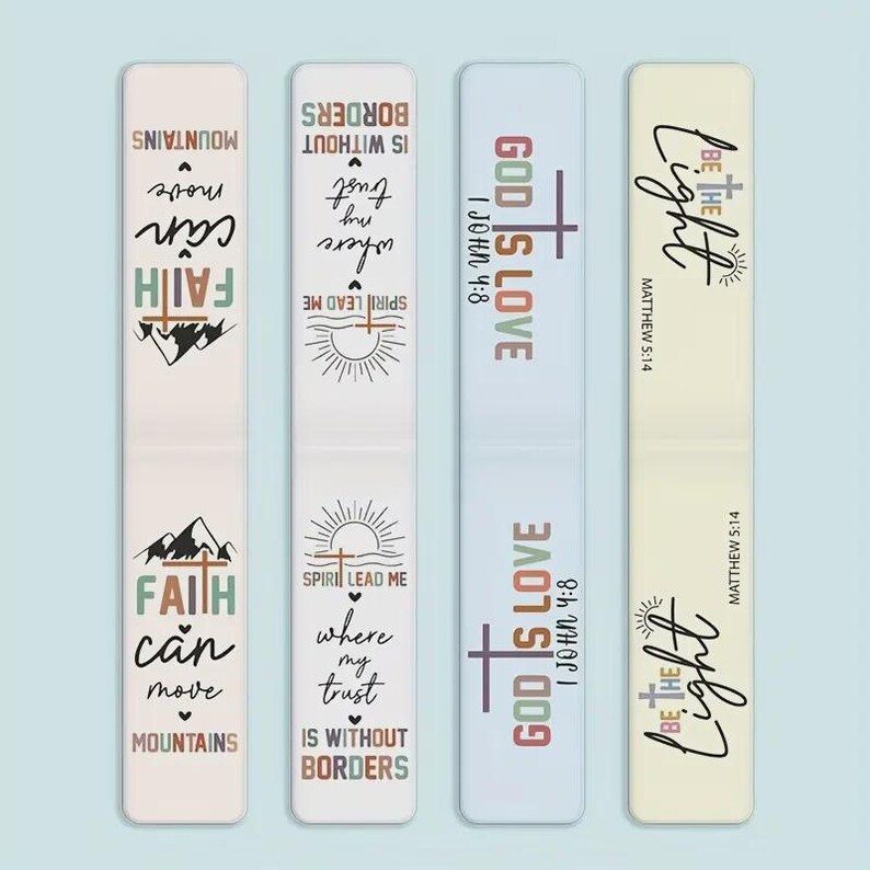 Magnetic Bookmarks- Set of 4 - Etsy