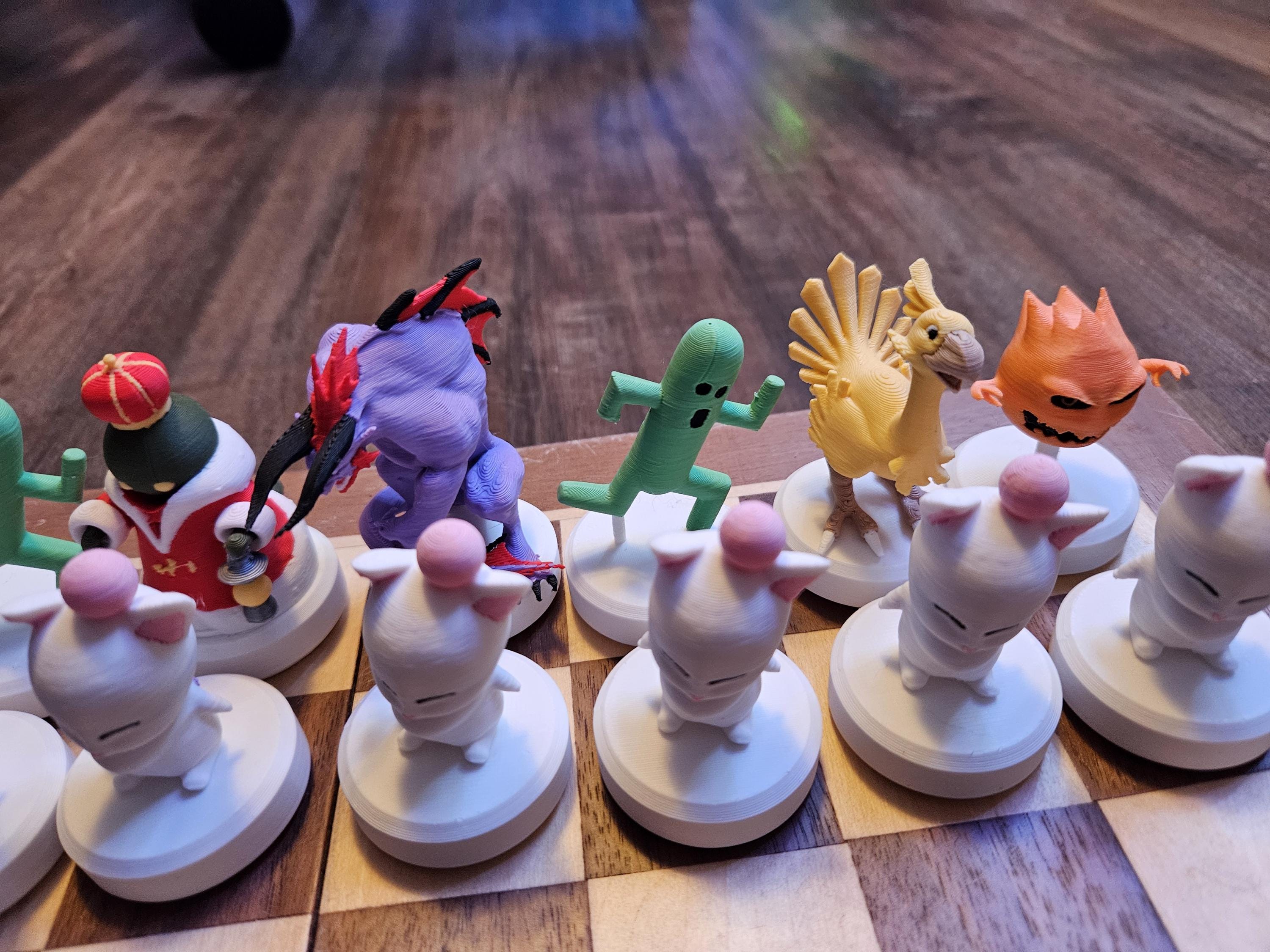 Final Fantasy Chess Set With Carrying Case (chess Board Not Included ...