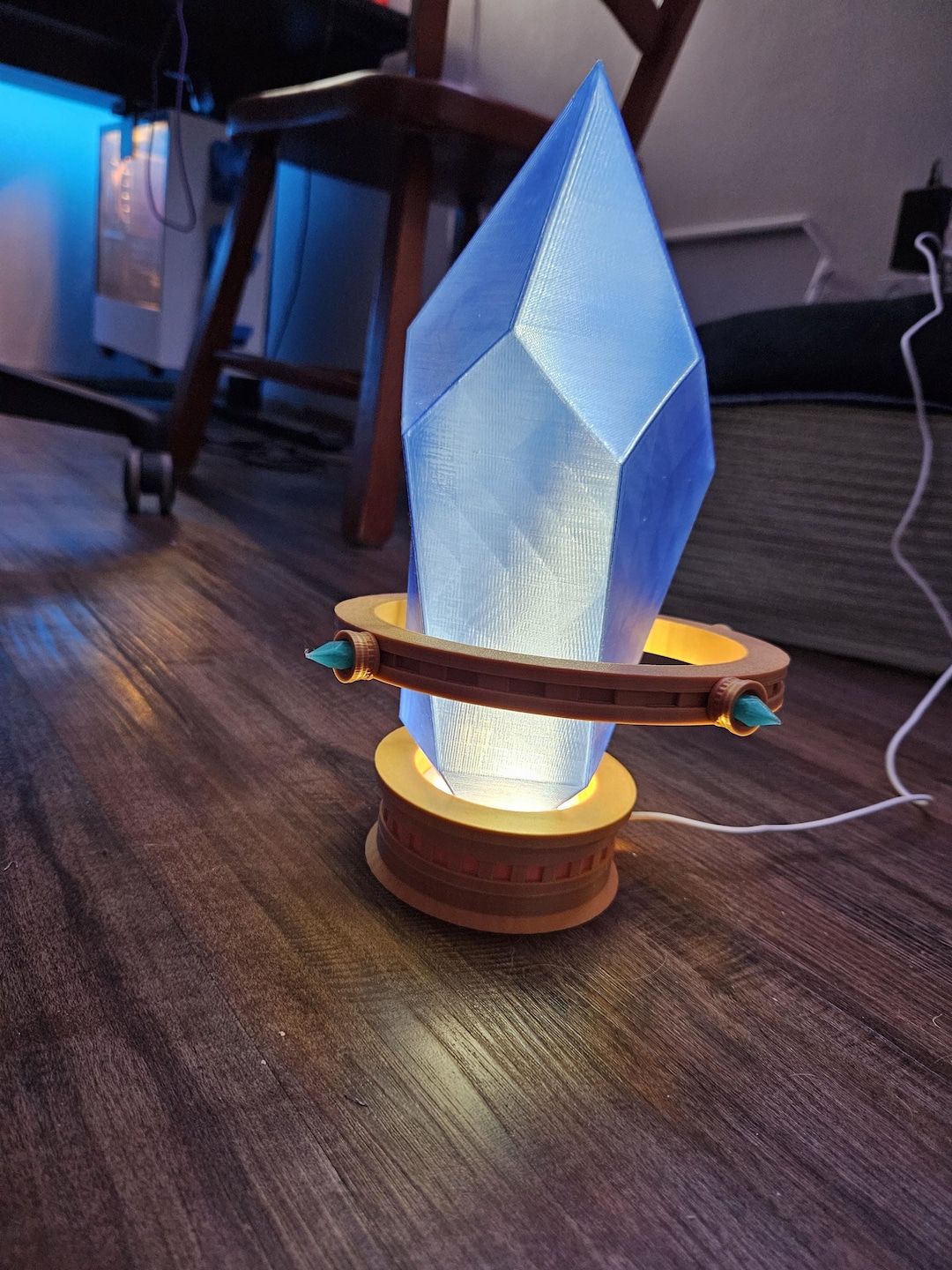 Final Fantasy - Inspired: Aetheryte Crystal Desk Lamp - Etsy