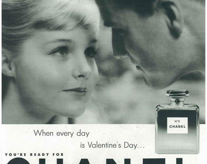 SEVENTEEN USA 1963 Magazine Ad CHANEL Carol Lynley Valentines Day - Etsy