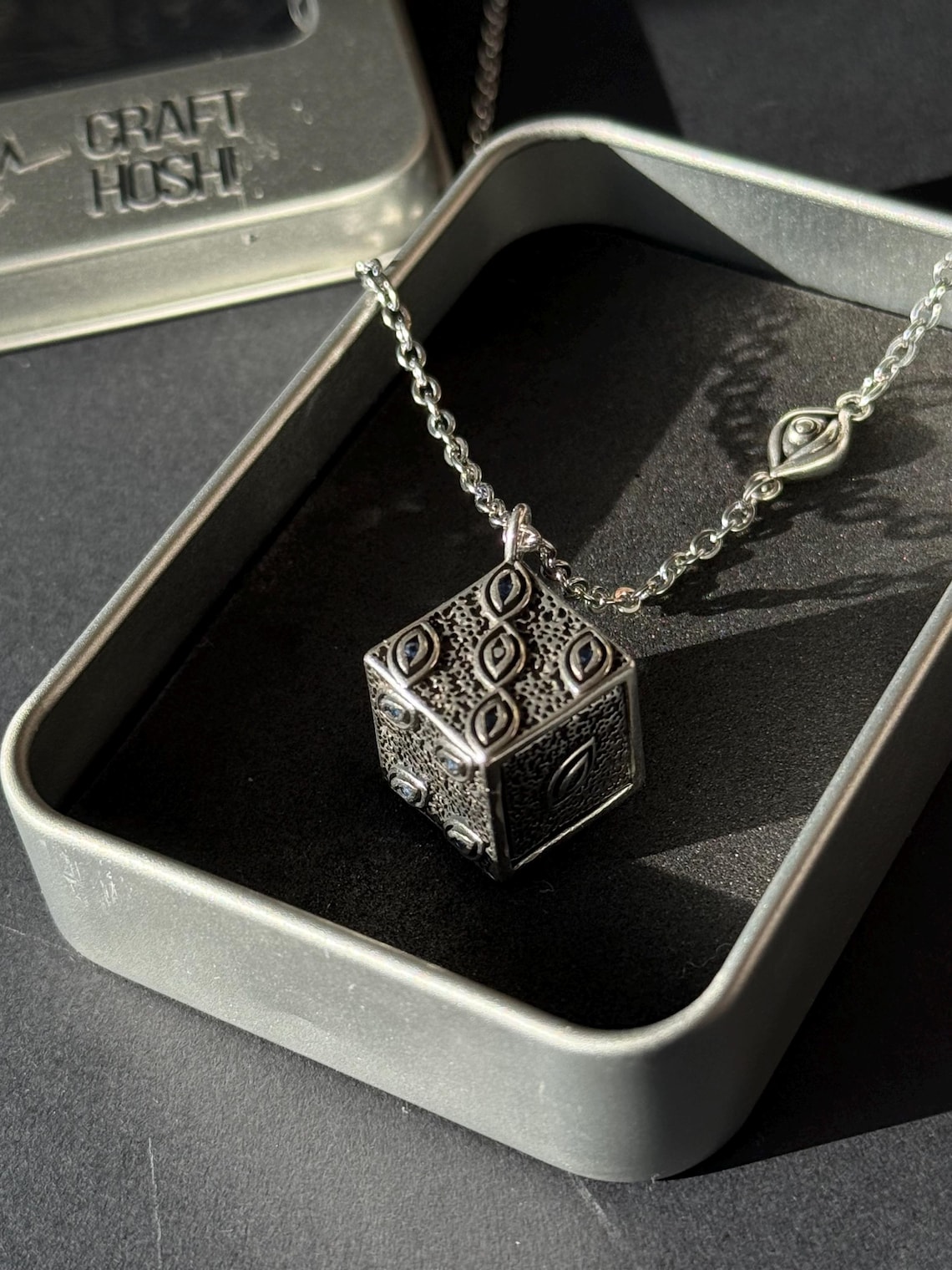 Jujutsu Kaisen Necklace Cursed Eye Cube Pendant | JJK Anime Jewelry | 6 ...