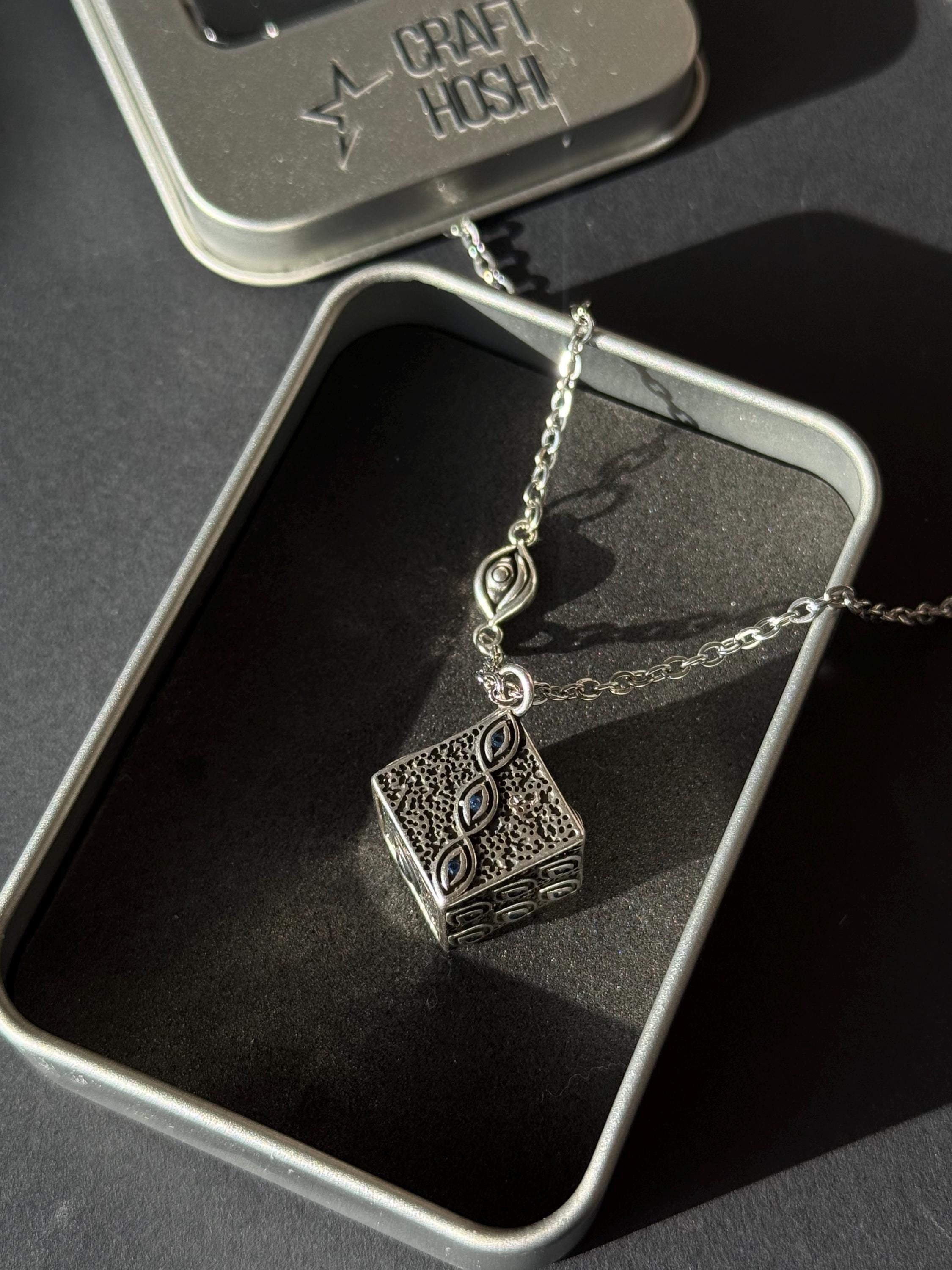 Jujutsu Kaisen Necklace Cursed Eye Cube Pendant | JJK Anime Jewelry | 6 ...