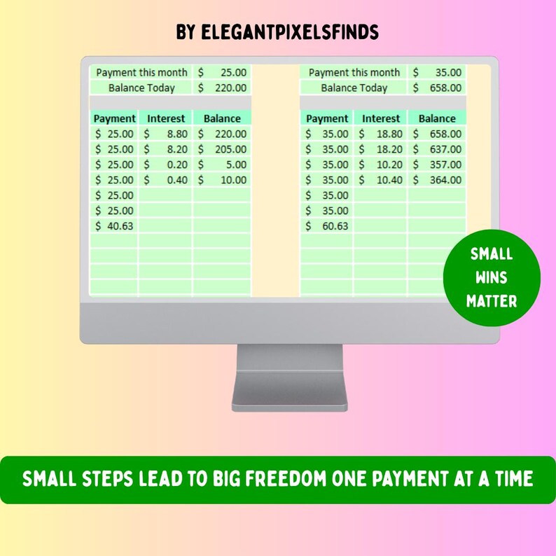 Debt Snowball Excel Template Smart Debt Payoff Tracker Budget Planner ...