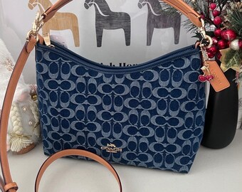 Coach Denim Signature Laurel Shoulder Bag - Etsy
