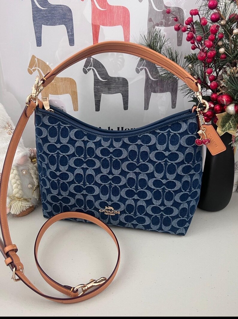 Coach Denim Signature Laurel Shoulder Bag - Etsy