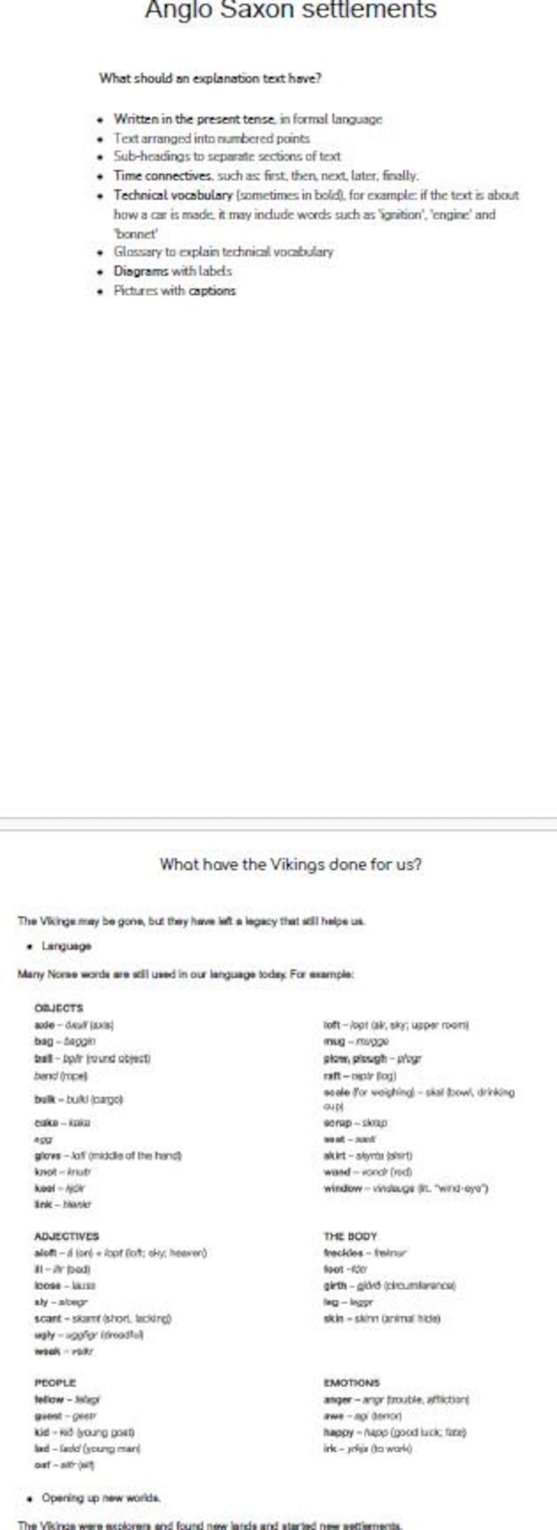 Teaching Resources on the Anglo Saxons for Ks2 - Etsy