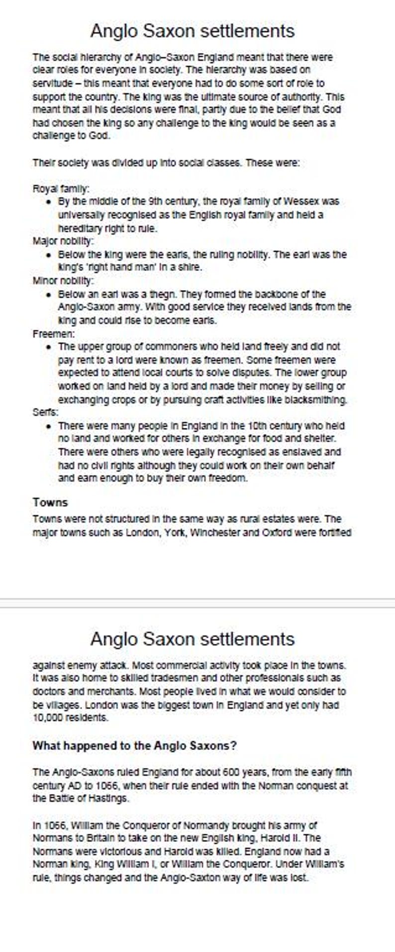 Teaching Resources on the Anglo Saxons for Ks2 - Etsy