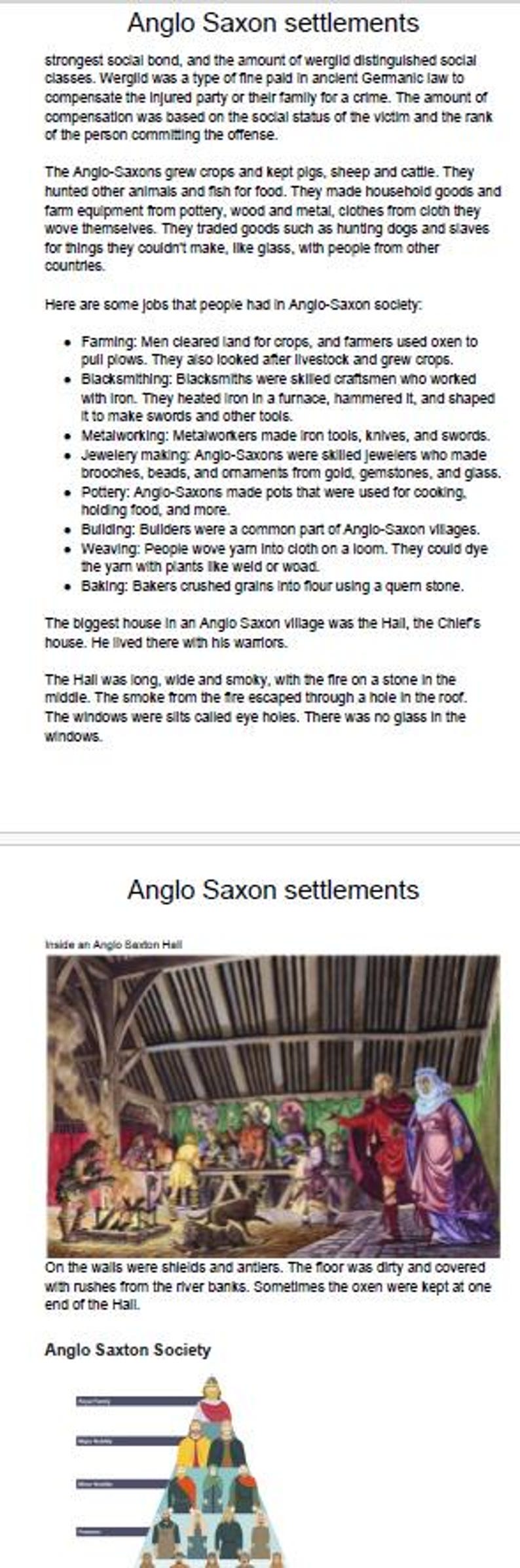 Teaching Resources on the Anglo Saxons for Ks2 - Etsy