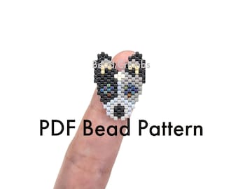 Labradoodle Dog, Labrador Poodle Bead Graph PATTERN, Miyuki Brick Stitch Charm, PDF Digital ...