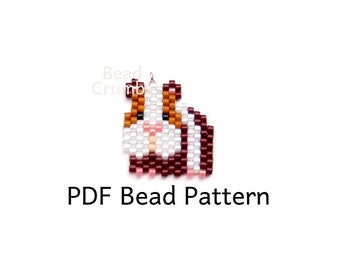 Stegosaurus Dinosaur Brick Stitch Bead Pattern, DIY Beaded Earring ...
