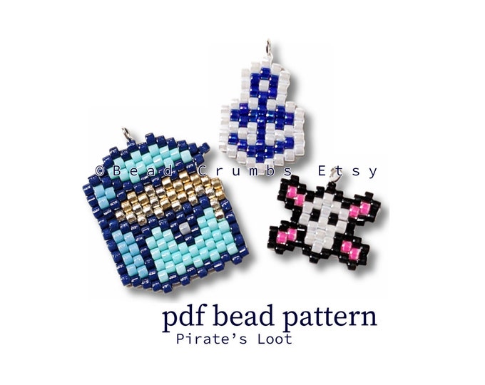 Sun and Moon Brick Stitch Bead Pattern, Sunshine Moonlight Earring ...