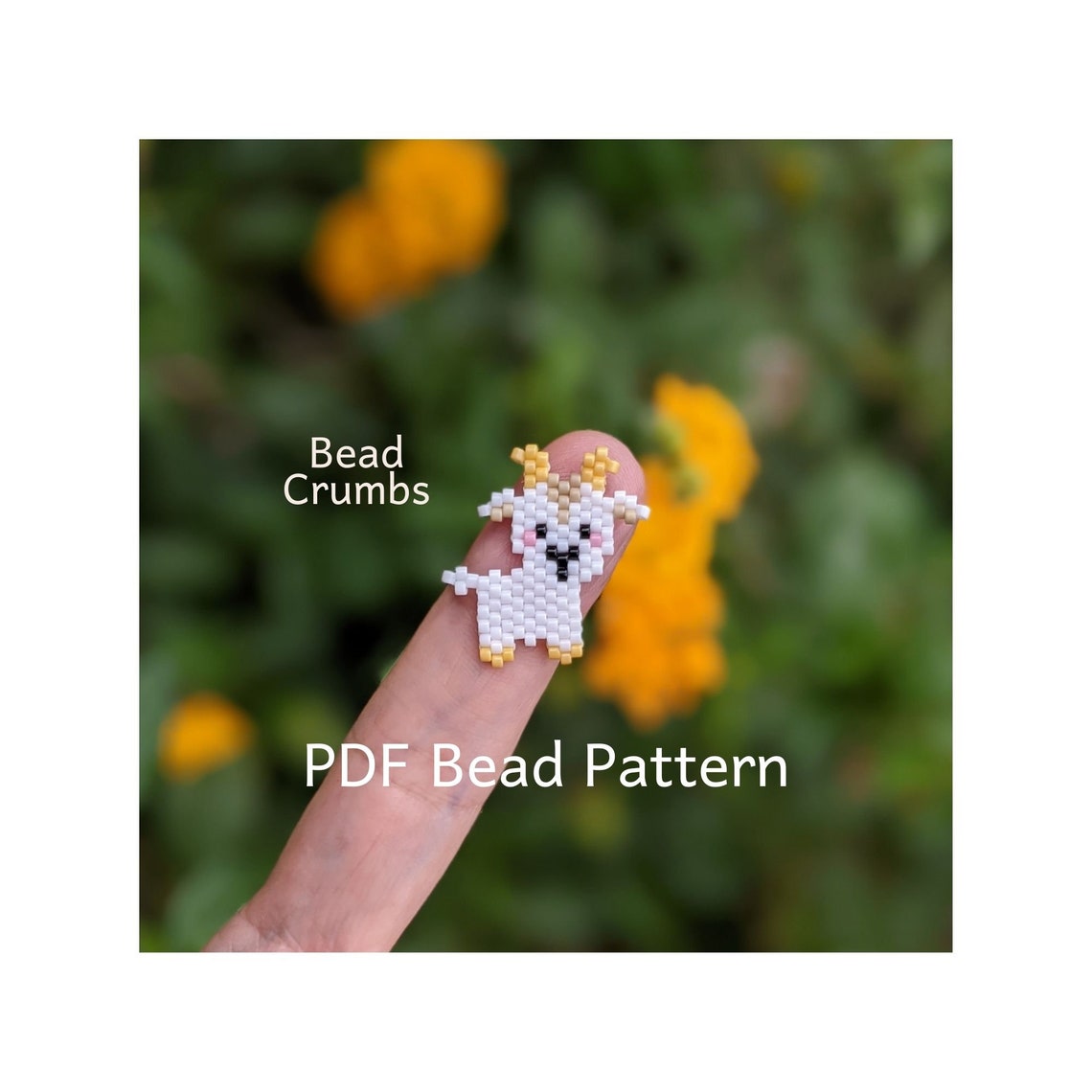 Goat Bead Pattern Animal Brick Stitch Beading PDF Digital - Etsy