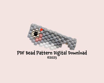 Brick Stitch Beading Pattern, Spring Animals Bunny Chick Lamb, Beaded ...
