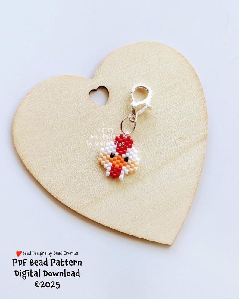Chicken Brick Stitch Bead Pattern, PDF Digital Download - Etsy
