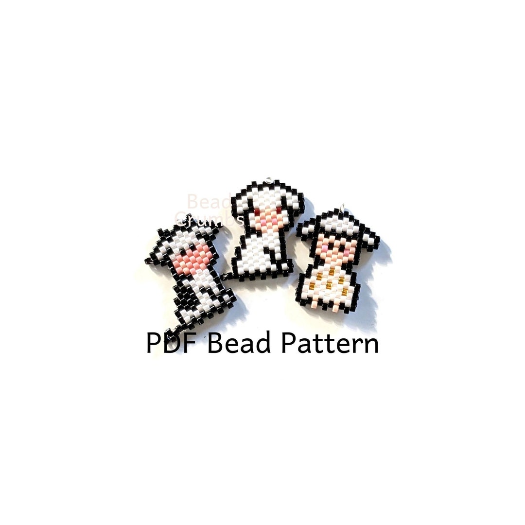 Cow Pig Sheep Bead Pattern Brick Stitch Miyuki Beads DIY - Etsy