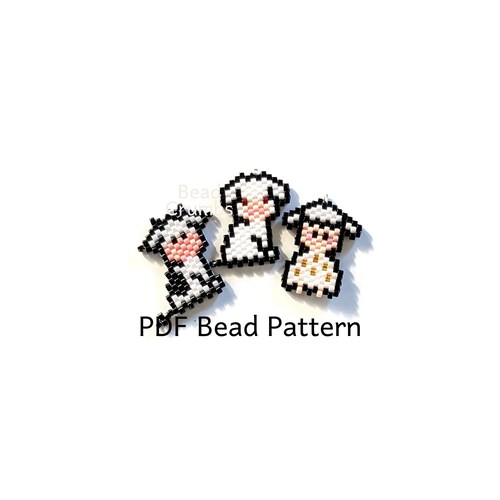 Goat Bead Pattern Animal Brick Stitch Beading PDF Digital - Etsy