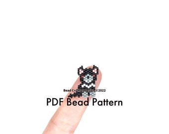 Stegosaurus Dinosaur Brick Stitch Bead Pattern, DIY Beaded Earring ...