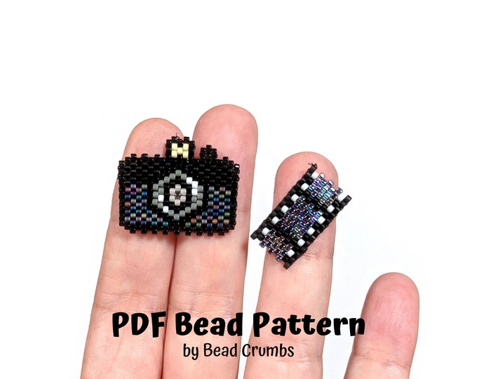 Bead Pattern Camera and Film Set, Miyuki Brick Stitch Charm, PDF ...
