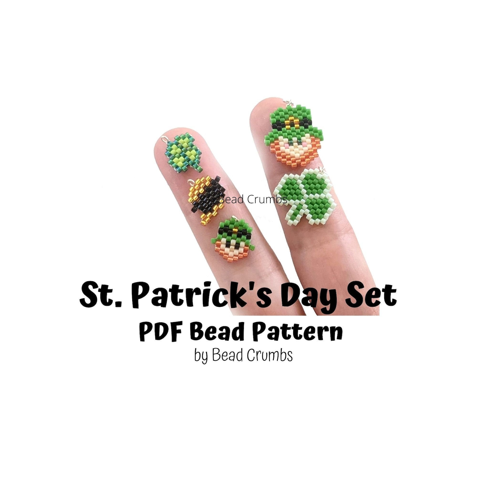 Bead Pattern St Patricks Day Leprechaun Shamrock Pot of Gold | Etsy