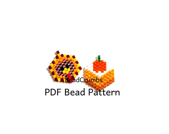 Turkey Bead Pattern, Miyuki Brick Stitch Charm, PDF Digital Download ...