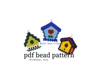 Stegosaurus Dinosaur Brick Stitch Bead Pattern, DIY Beaded Earring ...