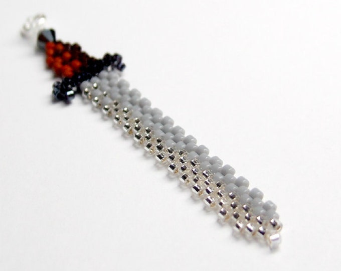 Beaded Sword Pendant, Delica Beads Brick Stitch, Fairytale / Fan Art ...
