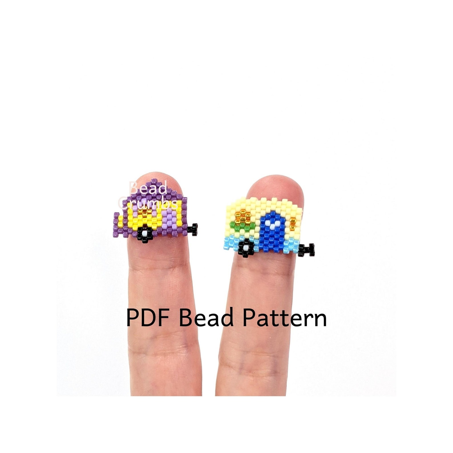 Camper Bead Pattern Miyuki Brick Stitch Charm PDF Digital - Etsy